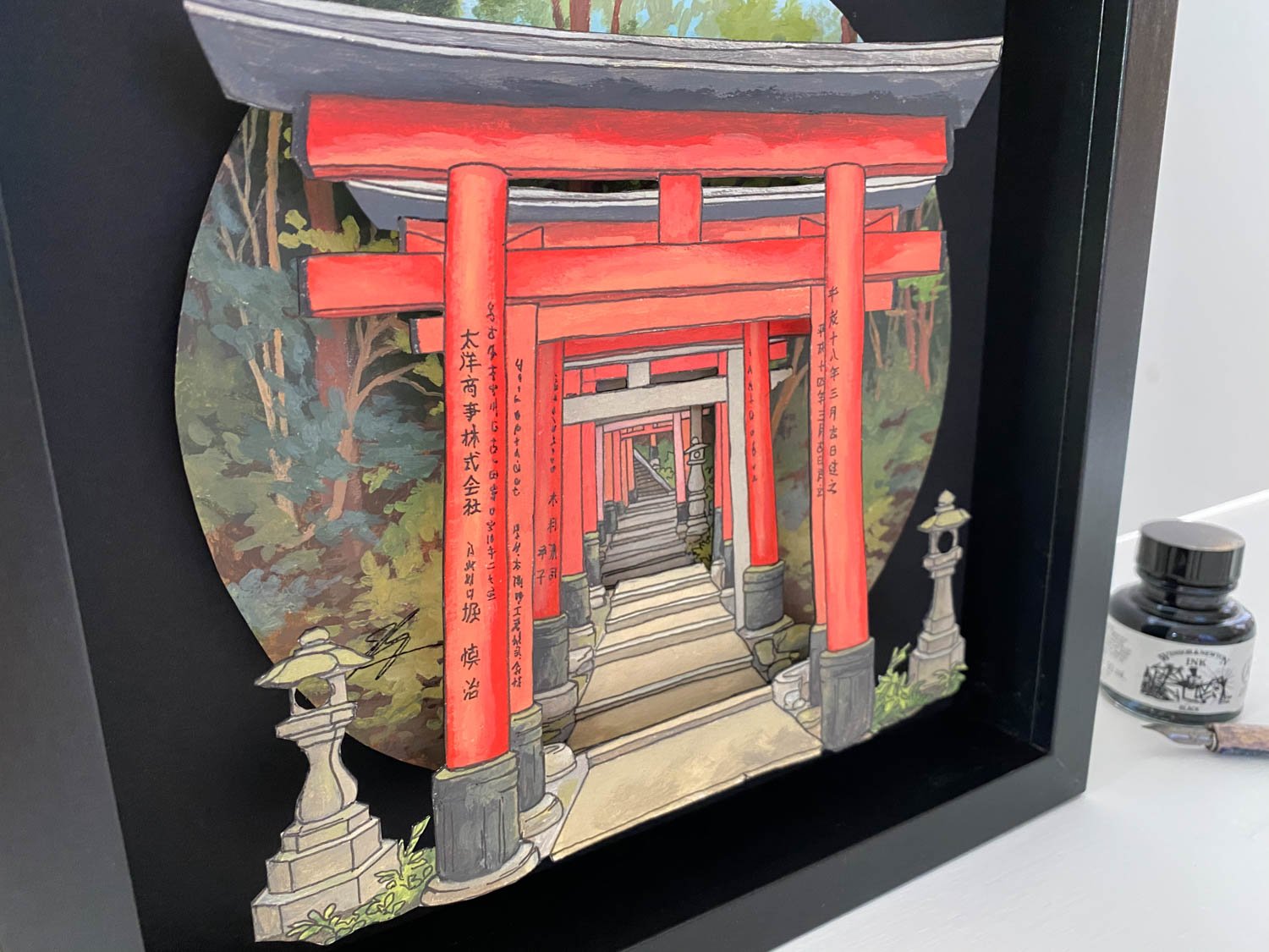 Fushimi Inari Taisha - Illustration by Jonathan Chapman